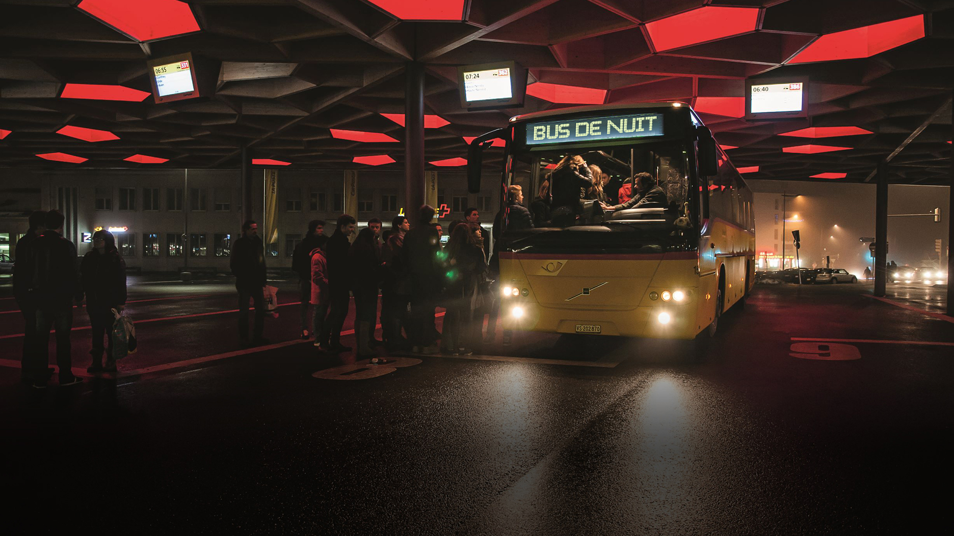 Valais romand night bus